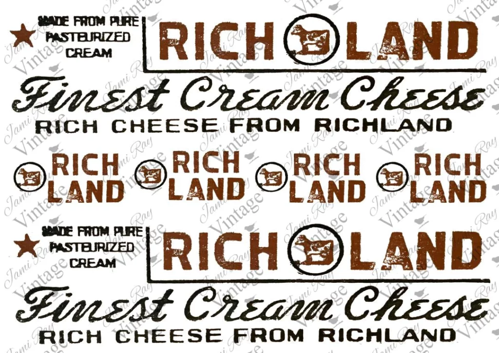 richland label | jrv rice paper | A4 - Create Your Own Cozy